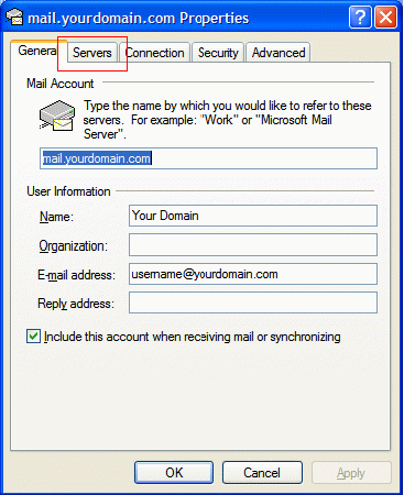 DDC.Net Outlook Express Configuration